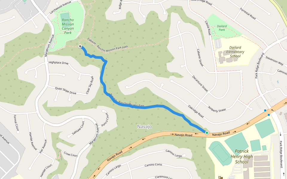 Navajo - Rancho Mission Path Hiking Trail - San Diego, California | Pacer