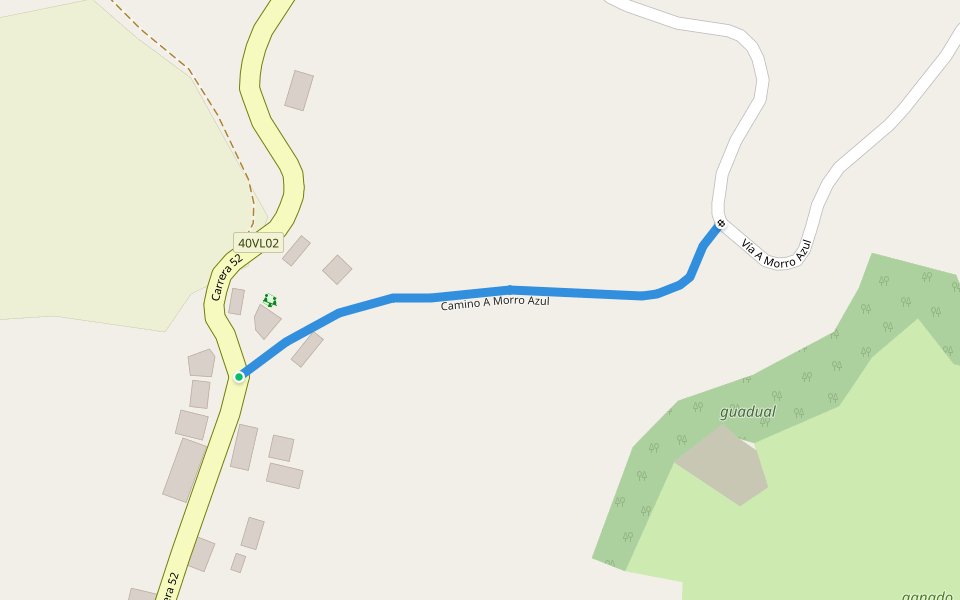 Road to Morro Azul | Walking Map