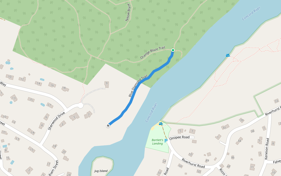 Blue Diamond Trail Walking and Running - Billerica, Massachusetts | Pacer