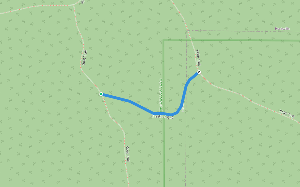 Chestnut Trail in Alabama | Walking Map