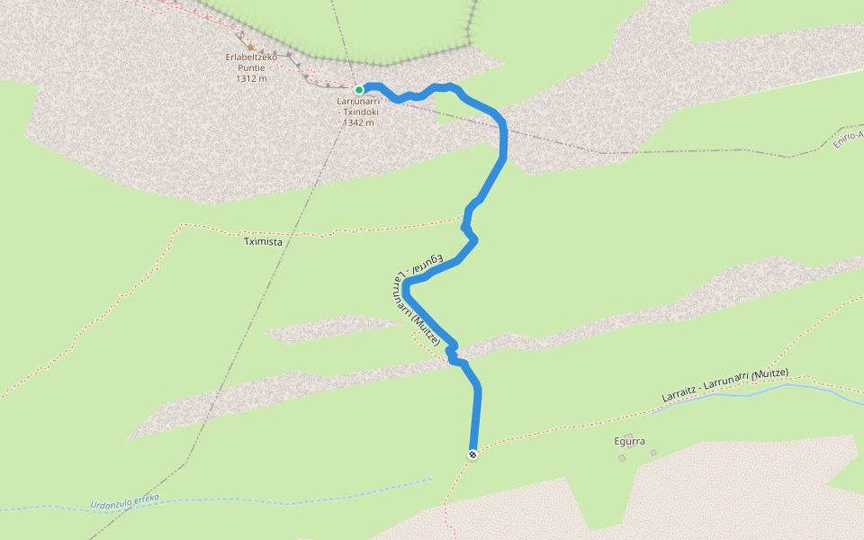 Egurral - Larrunarri (Muitze) in Basque Country | Walking Map