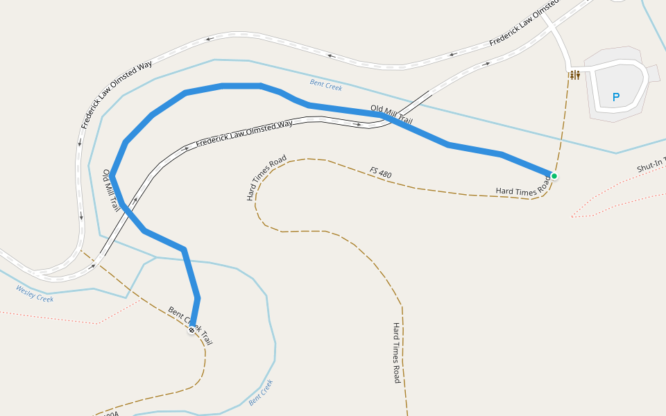 Old Mill Trail Walking and Running - Asheville, North Carolina | Pacer