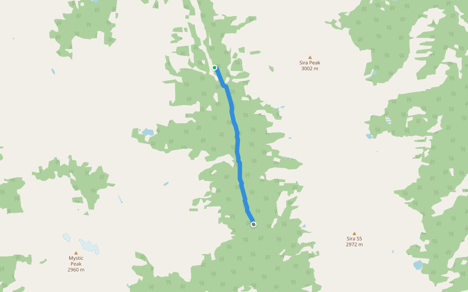 Hiking trail in Alberta | Walking Map