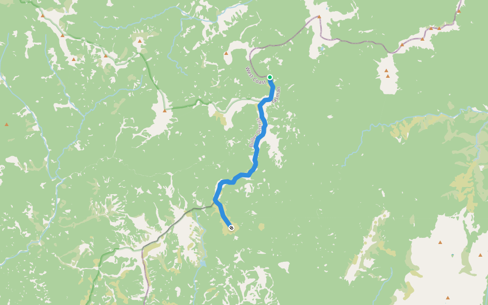 (route only - unmarked) | Walking Map