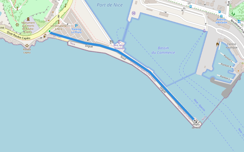 Sea wall Walking And Running Trail - Nice, Provence-Alpes-Côte d'Azur ...