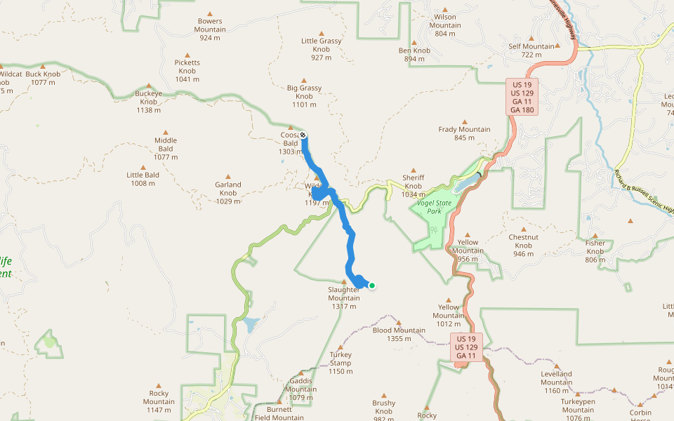 Coosa Backcountry / Duncan Ridge Trail Hiking - Suches, Georgia | Pacer