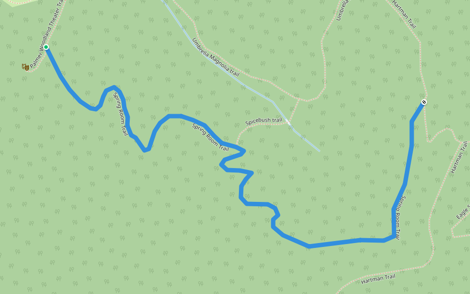 Spring Room Trail in Virginia | Walking Map