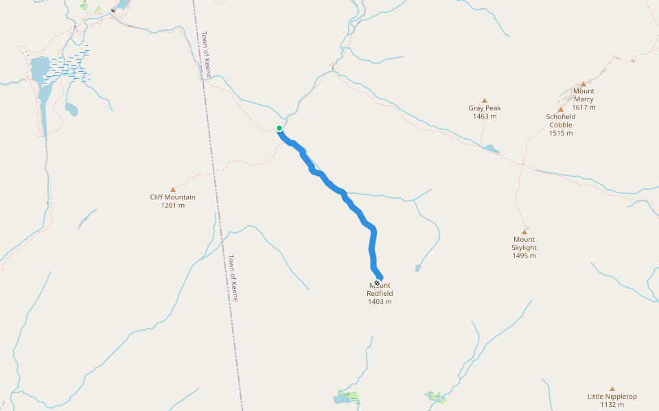 Mount Redfield Trail in New York | Walking Map