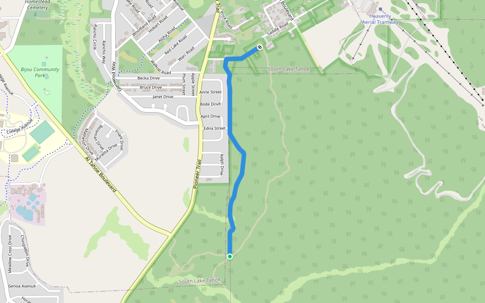 Powerline Alternate in California | Walking Map