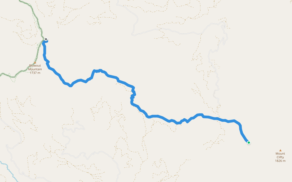 Manastash Ridge Trail #1323 | Walking Map