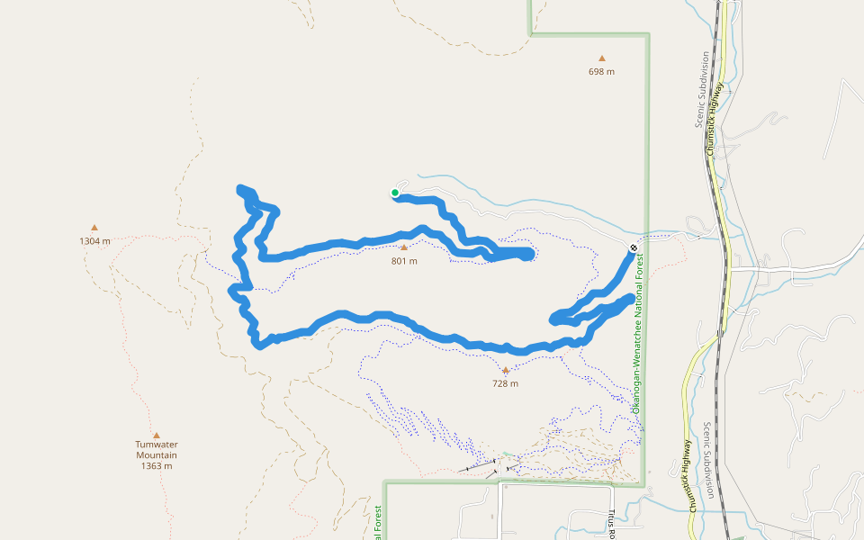 Freund Canyon Loop in Washington | Walking Map