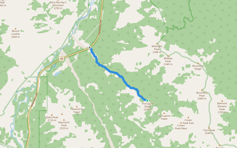 Porcupine Ridge Trail Walking and Running - Kananaskis Village, Alberta ...