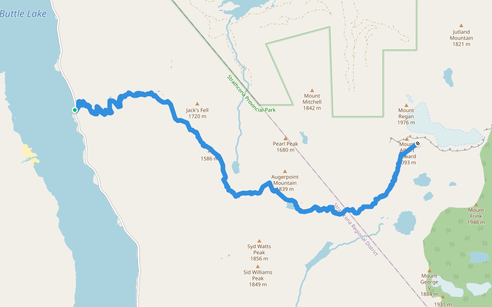 Augerpoint Trail in British Columbia | Walking Map