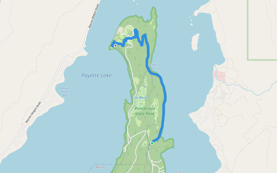 Huckleberry Loop in Idaho | Walking Map