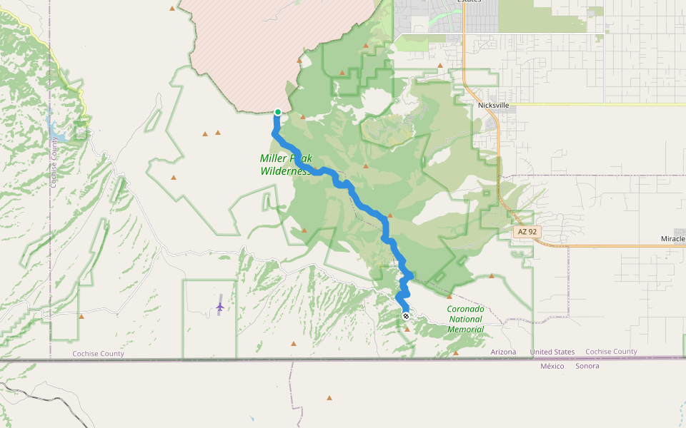 Crest Trail #103 in Arizona | Walking Map