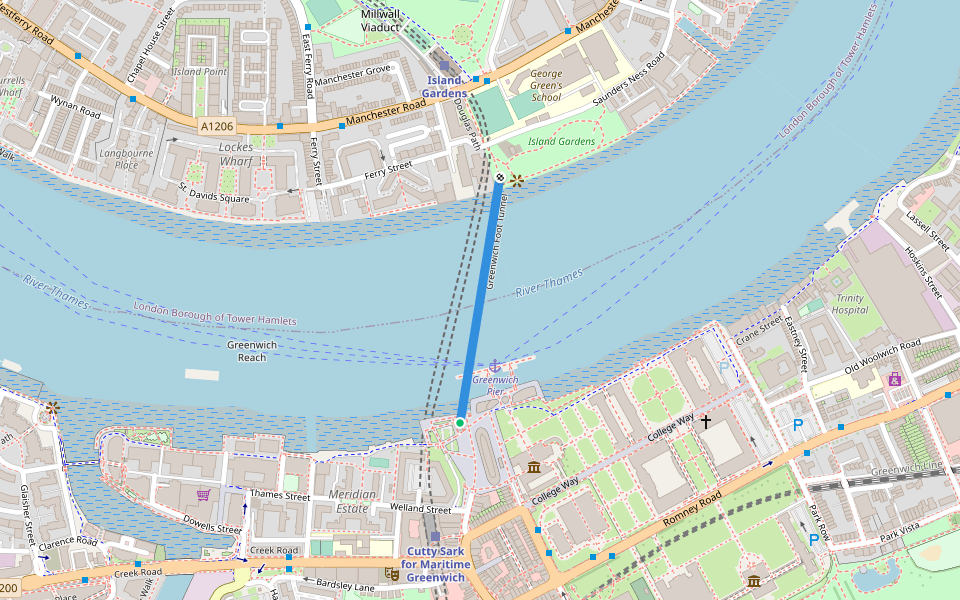Greenwich Foot Tunnel Walking And Running Trail - London, England | Pacer