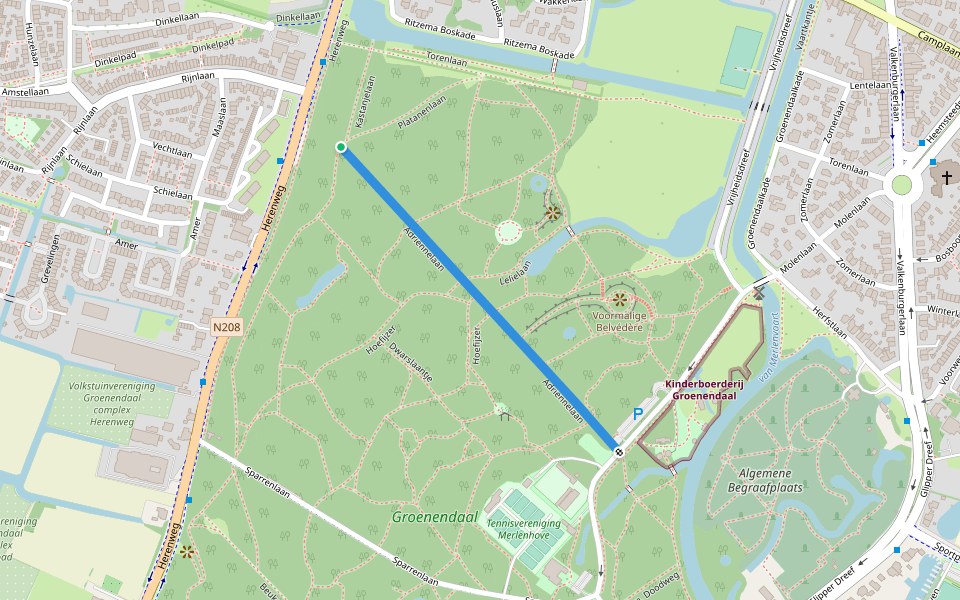 Adriënnelaan Walking And Running Trail - Heemstede, Noord-Holland | Pacer