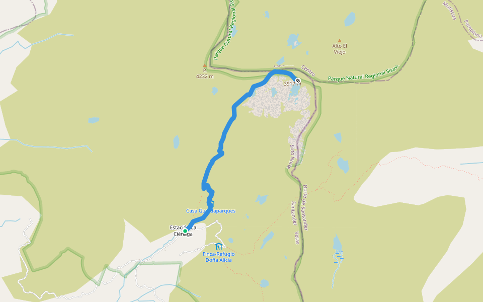 La Barrosa - The Plan - Laguna La Pintada | Walking Map