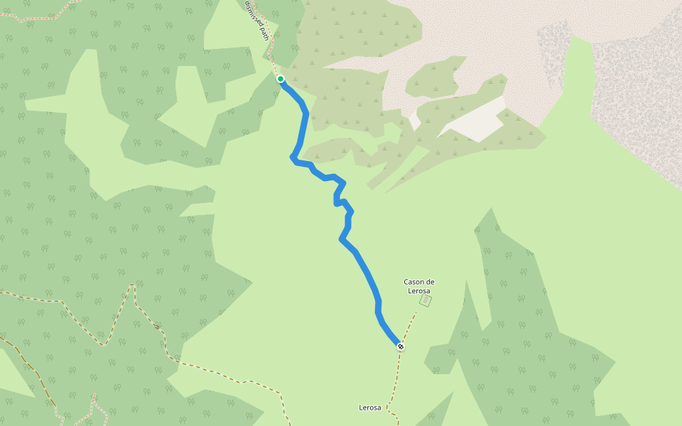 No trail visible, find the way by direction | Walking Map