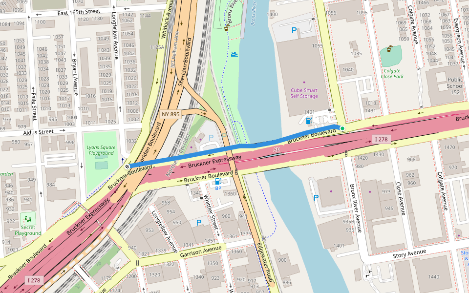 Bruckner Boulevard Northern Sidewalk Trail - New York | Pacer