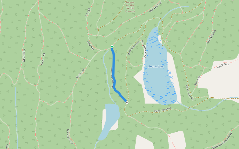 Reflection Lake Trail in British Columbia | Walking Map