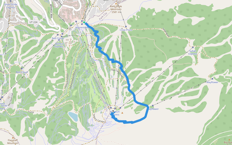 Silver Lake Loop in Utah | Walking Map