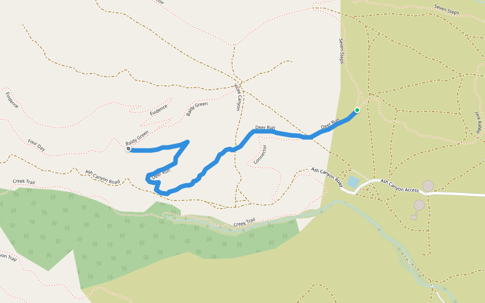 Deer Run in Nevada | Walking Map