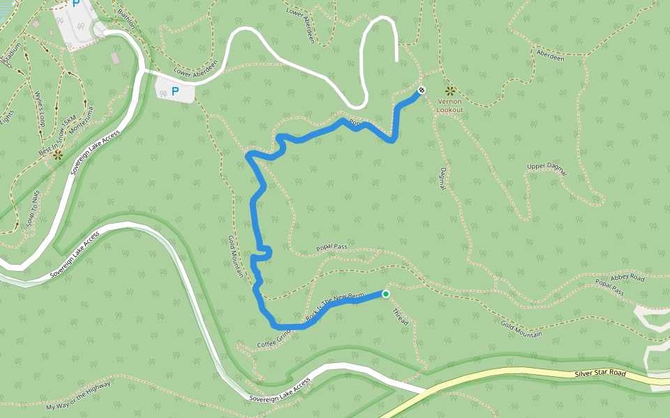 Rock Is The New Berm Hiking Trail - Vernon, British Columbia | Pacer