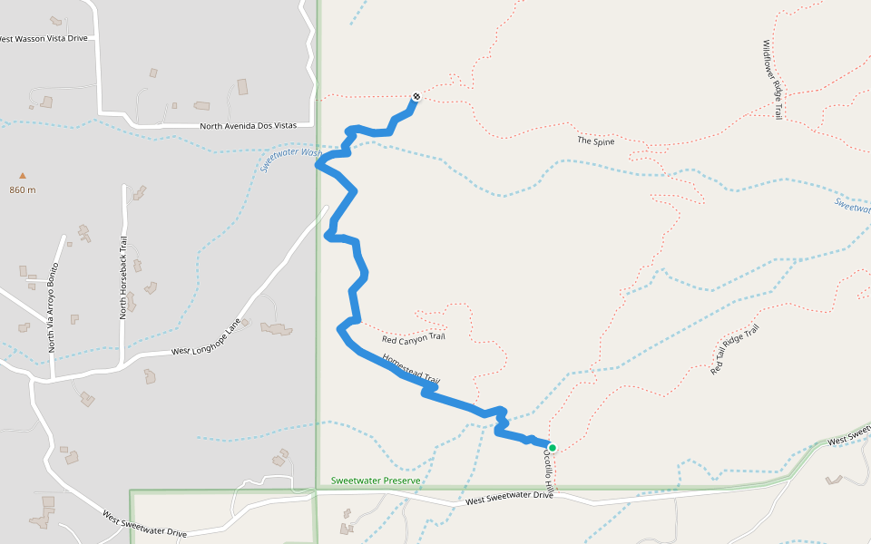 Homestead Trail in Arizona | Walking Map