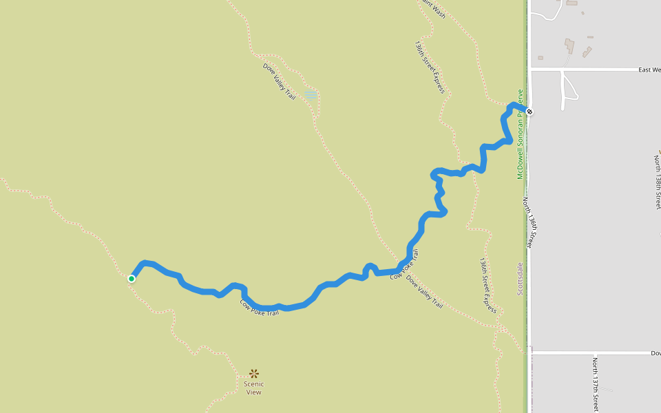 Cow Poke Trail in Arizona | Walking Map