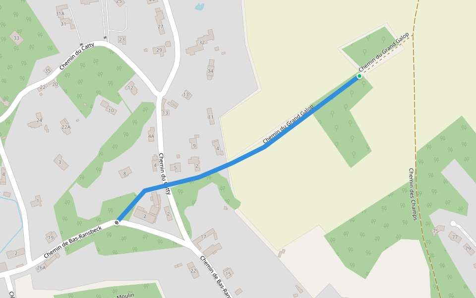 Grand Gallop Path in Région Wallonne | Walking Map