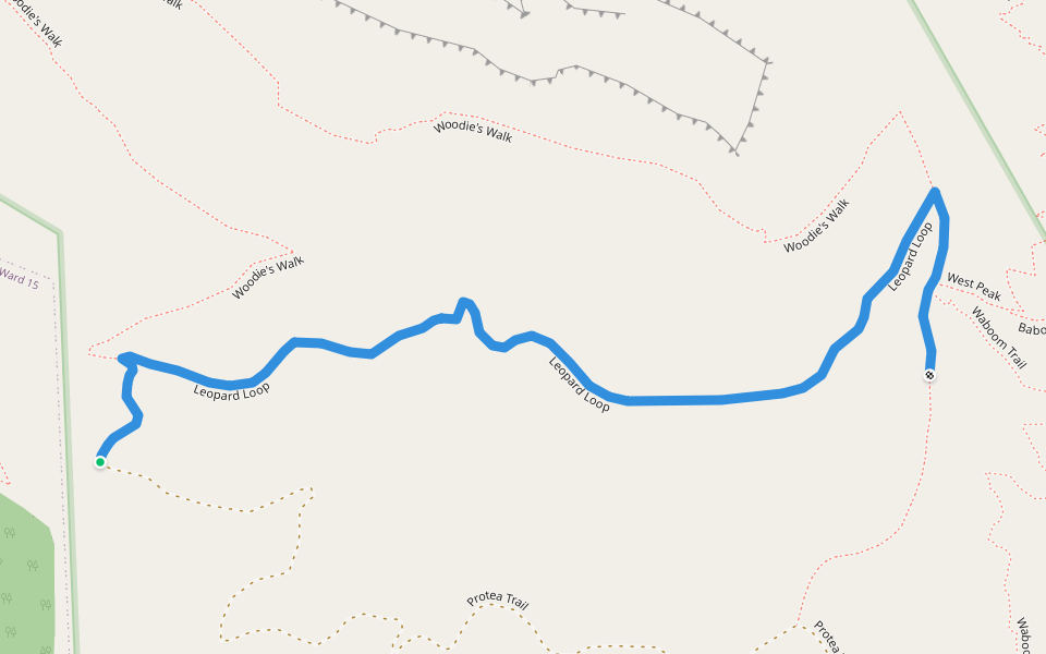 Leopard Loop in Western Cape | Walking Map