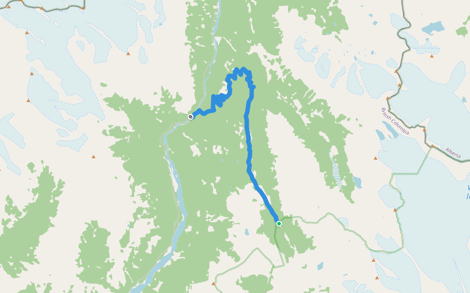 Amiskwi Pass to David Thompson Heritage Trail in British Columbia ...