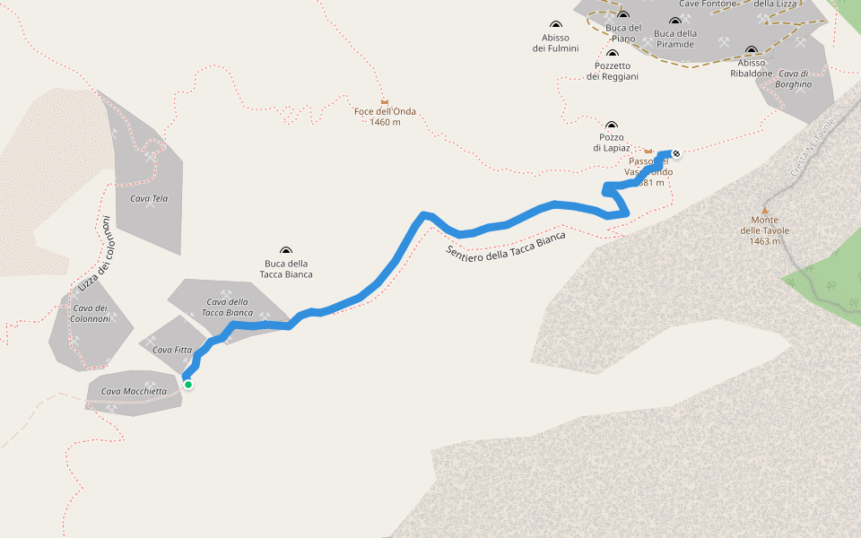 Tacca Bianca path | Walking Map