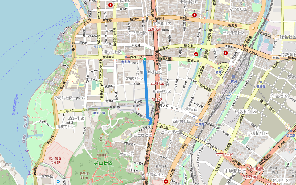 中山中路 in Zhe Jiang Sheng | Walking Map