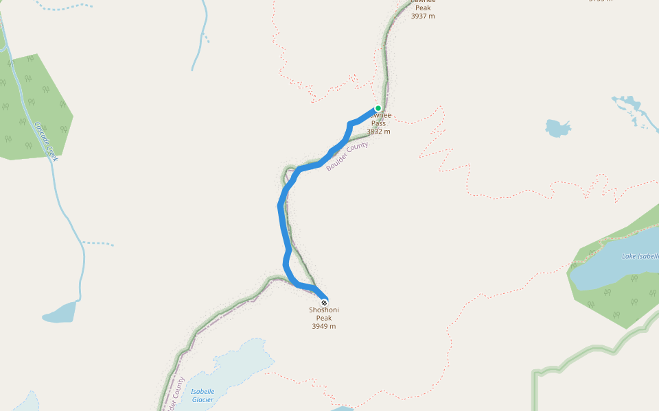 Shoshoni Summit Route Hiking Trail - Allenspark, Colorado | Pacer