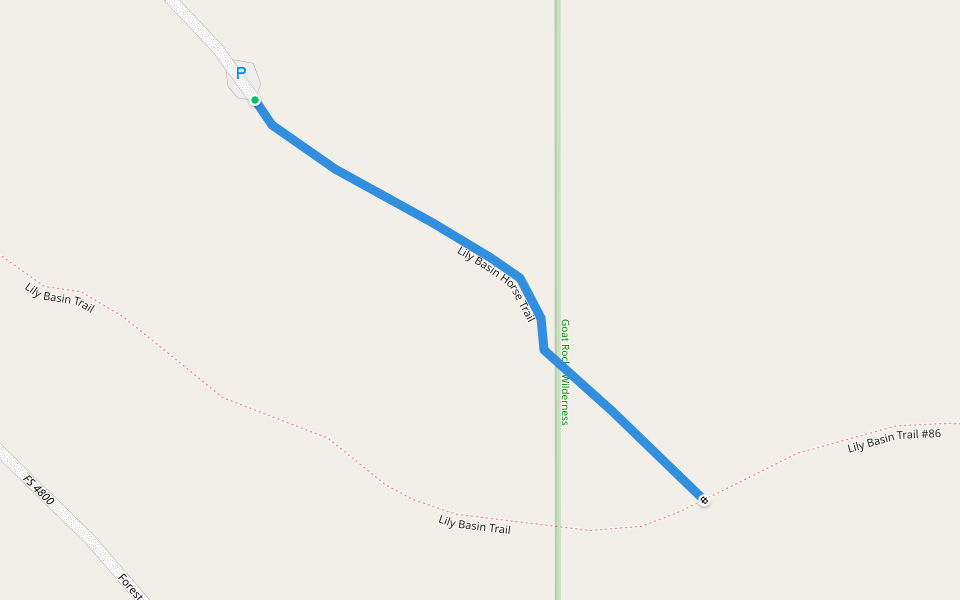 Lily Basin Horse Trail in Washington | Walking Map
