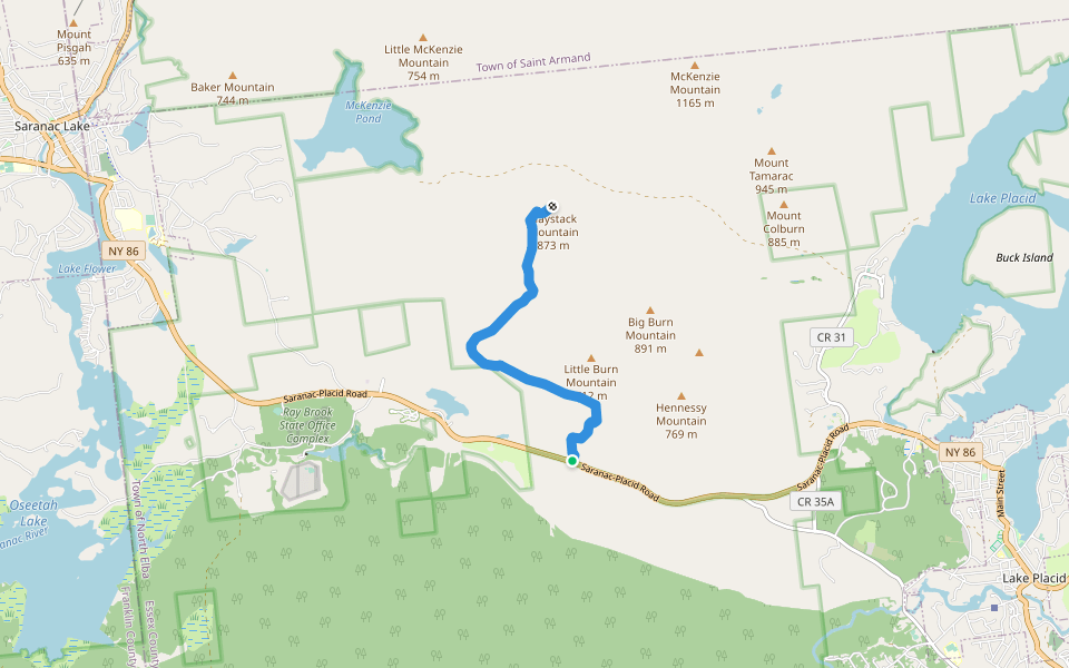 Haystack Mountain Trail Hiking - Lake Placid, New York | Pacer