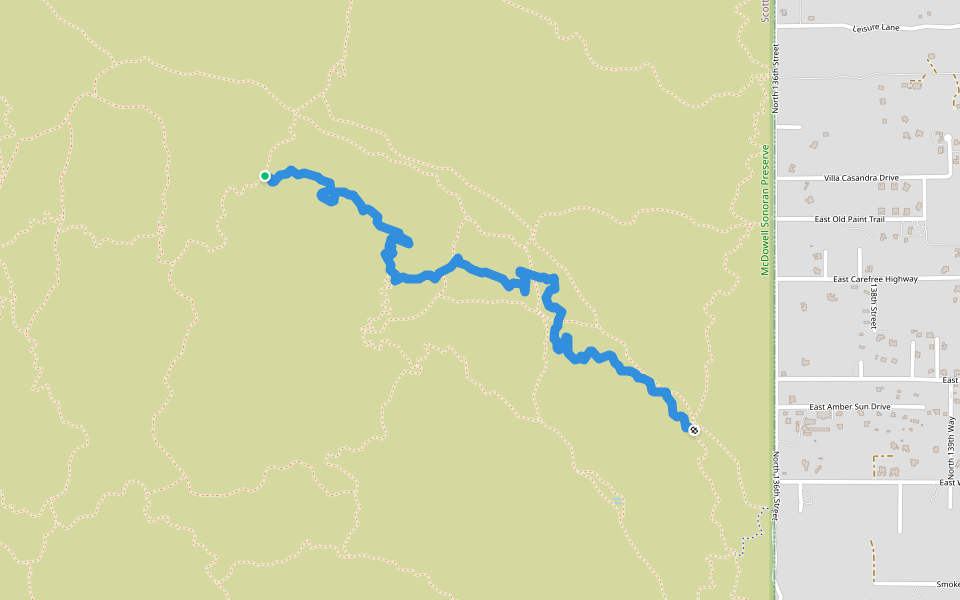 Renegade Trail in Arizona | Walking Map