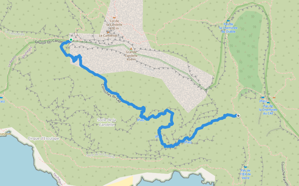 CAF cornices in Provence-Alpes-Côte d'Azur | Walking Map
