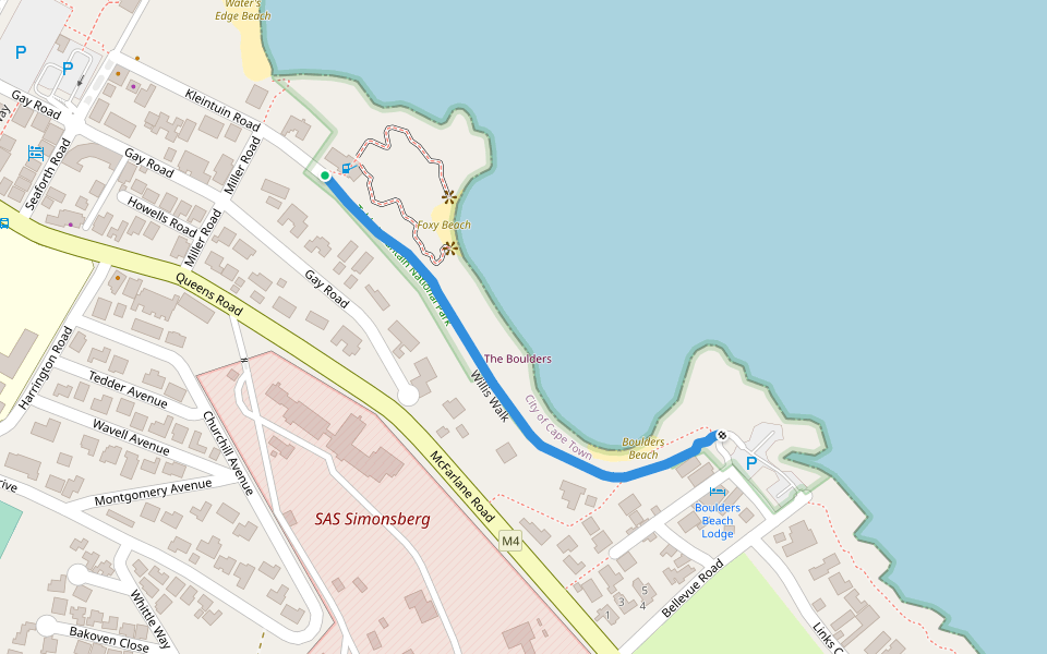 Willis Walk in Western Cape | Walking Map