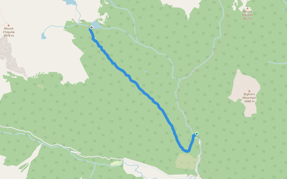 Ypsilon Lake Trail in Colorado | Walking Map