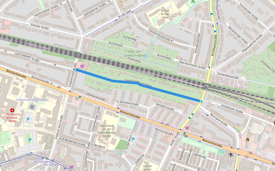 Pagentorner way home Walking And Running Trail - Bremen | Pacer
