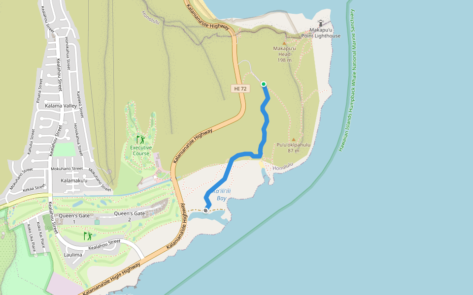 Kaiwi Shoreline Trail in Hawaii | Walking Map
