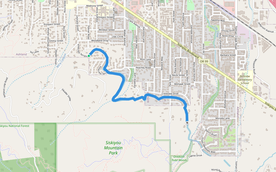 Talent Irrigation Path in Oregon | Walking Map