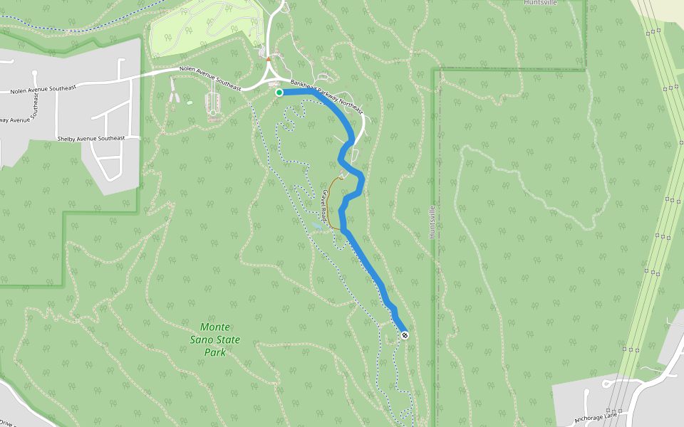 South Plateau Loop in Alabama | Walking Map