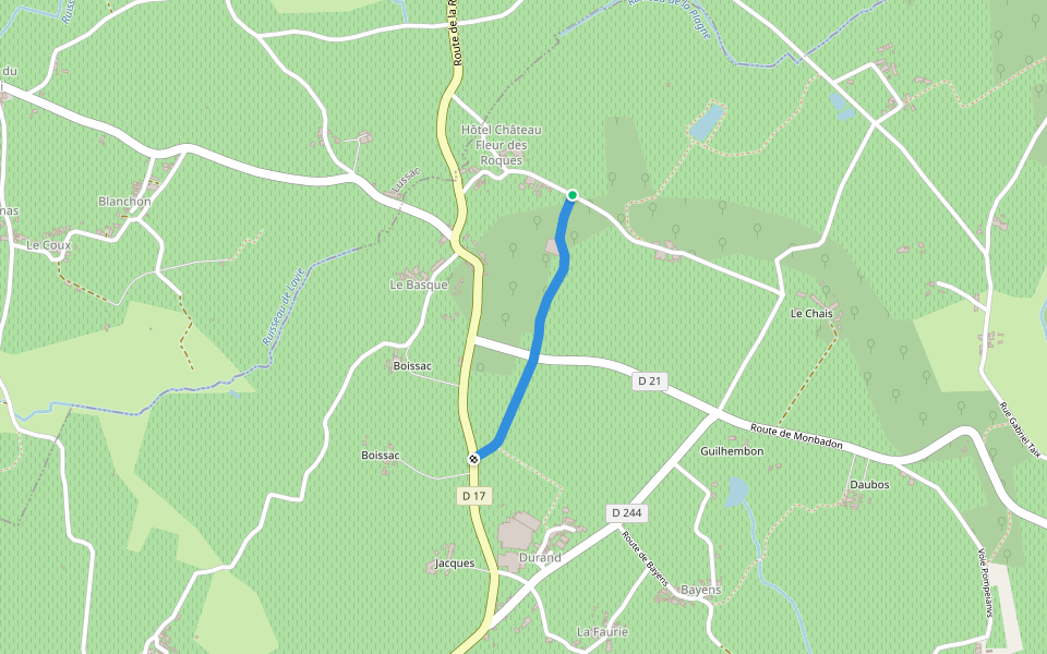 Moulin de Roques Trail in Nouvelle-Aquitaine | Walking Map