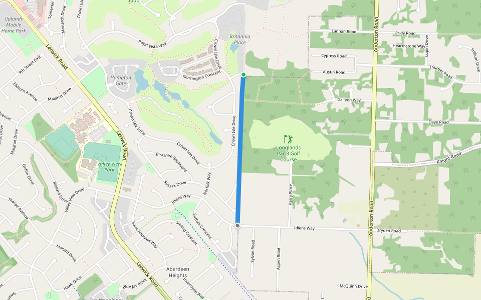 Crown Isle South Trail in British Columbia | Walking Map