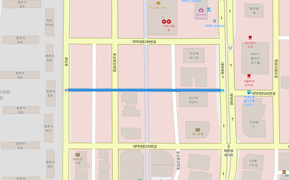 Daedeok-daero 241 beongil Walking And Running Trail - Daejeon | Pacer