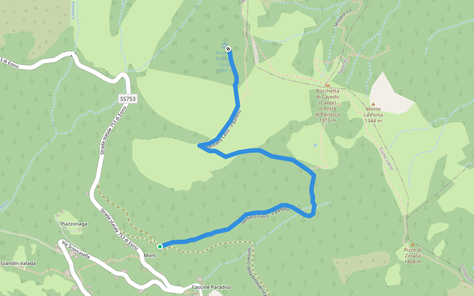 Casis path - the Baitello | Walking Map